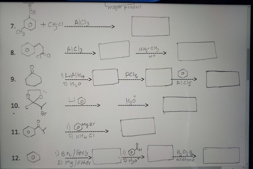 Solved Fill in missing compound or reagent. indicate | Chegg.com
