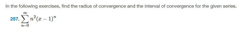 Solved In the following exercises, find the radius of | Chegg.com