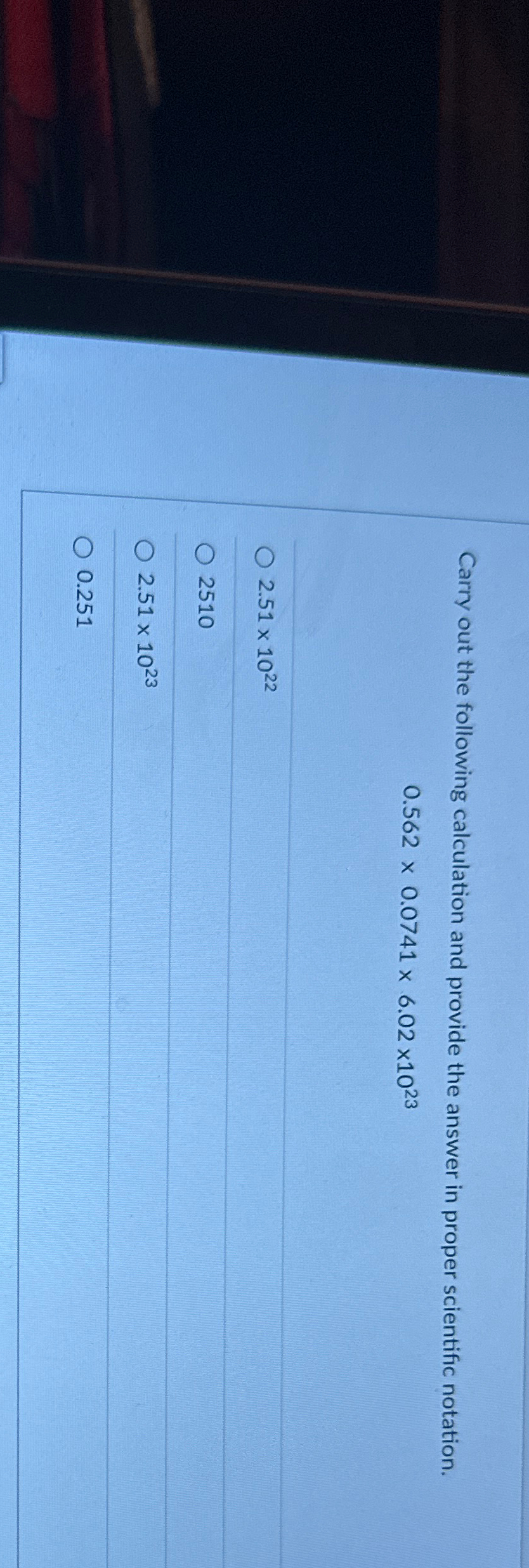 Solved Carry out the following calculation and provide the | Chegg.com