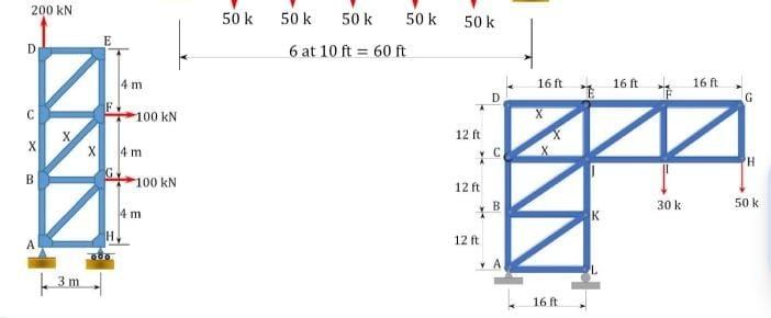 Solved Solve The Above Trusses