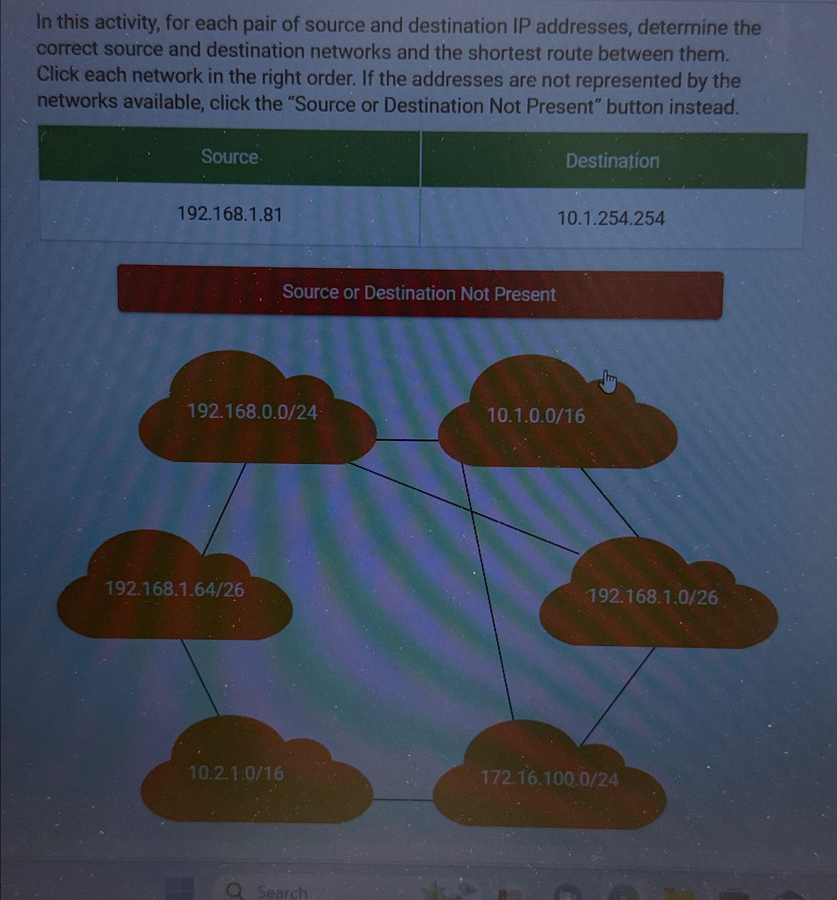 Solved In this activity, for each pair of source and | Chegg.com