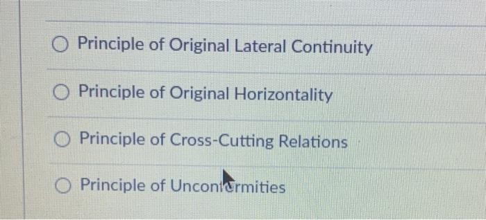 Solved Exercise 1 - Relative Age Dating Principles Step 1: | Chegg.com