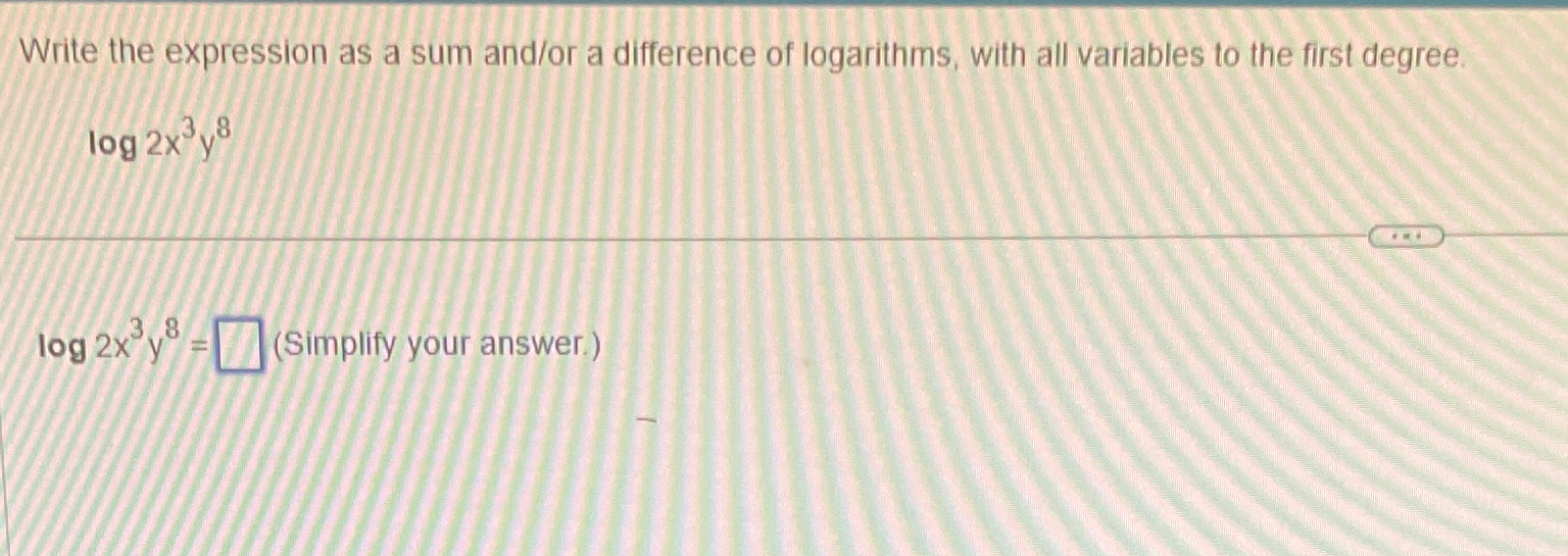 Solved Write the expression as a sum and/or a difference of | Chegg.com