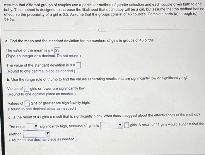 Solved Assume that different groups of couples use a | Chegg.com