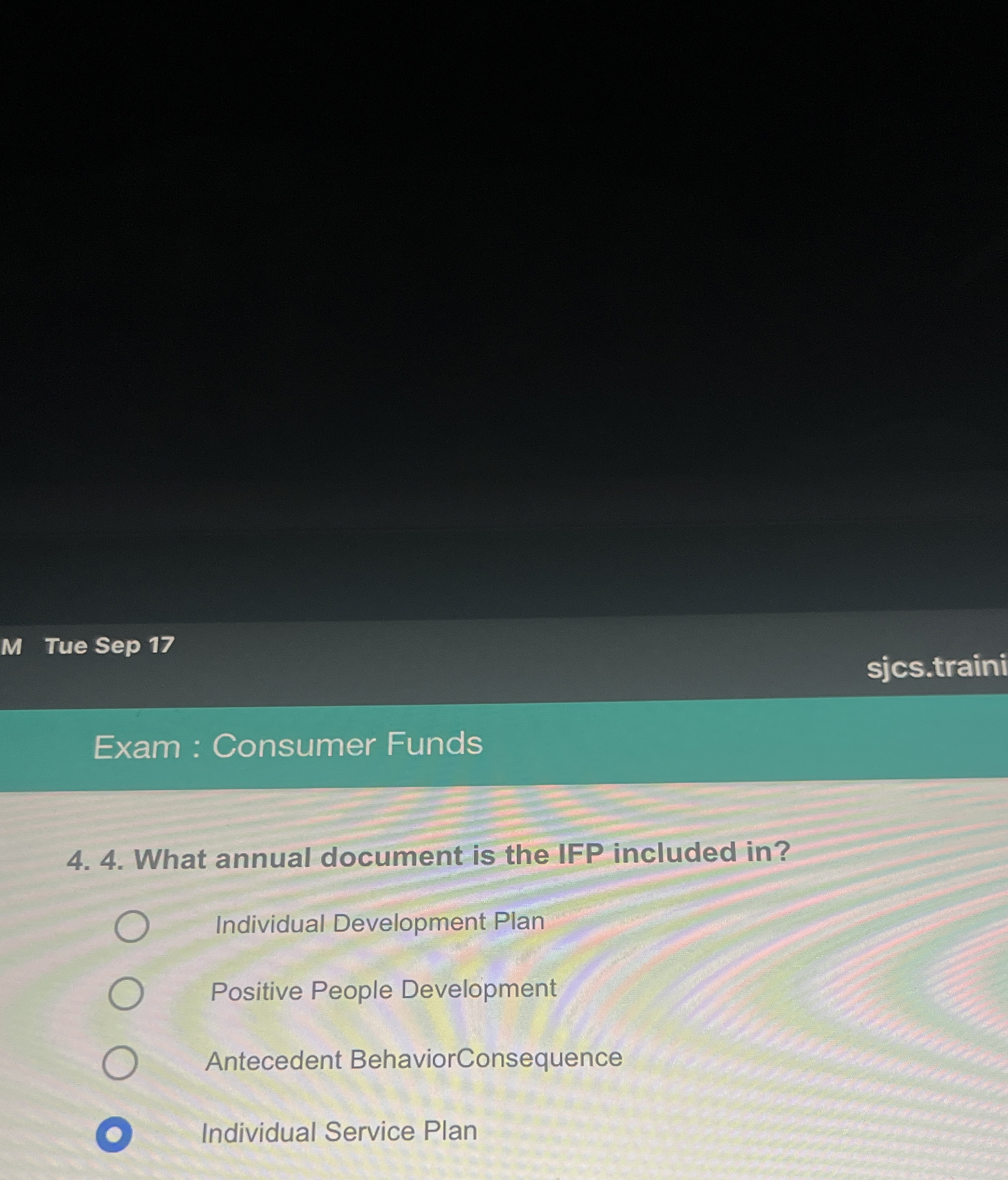 Solved What annual document is the IFP included | Chegg.com