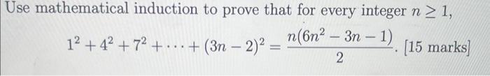 Solved Use mathematical induction to prove that for every | Chegg.com