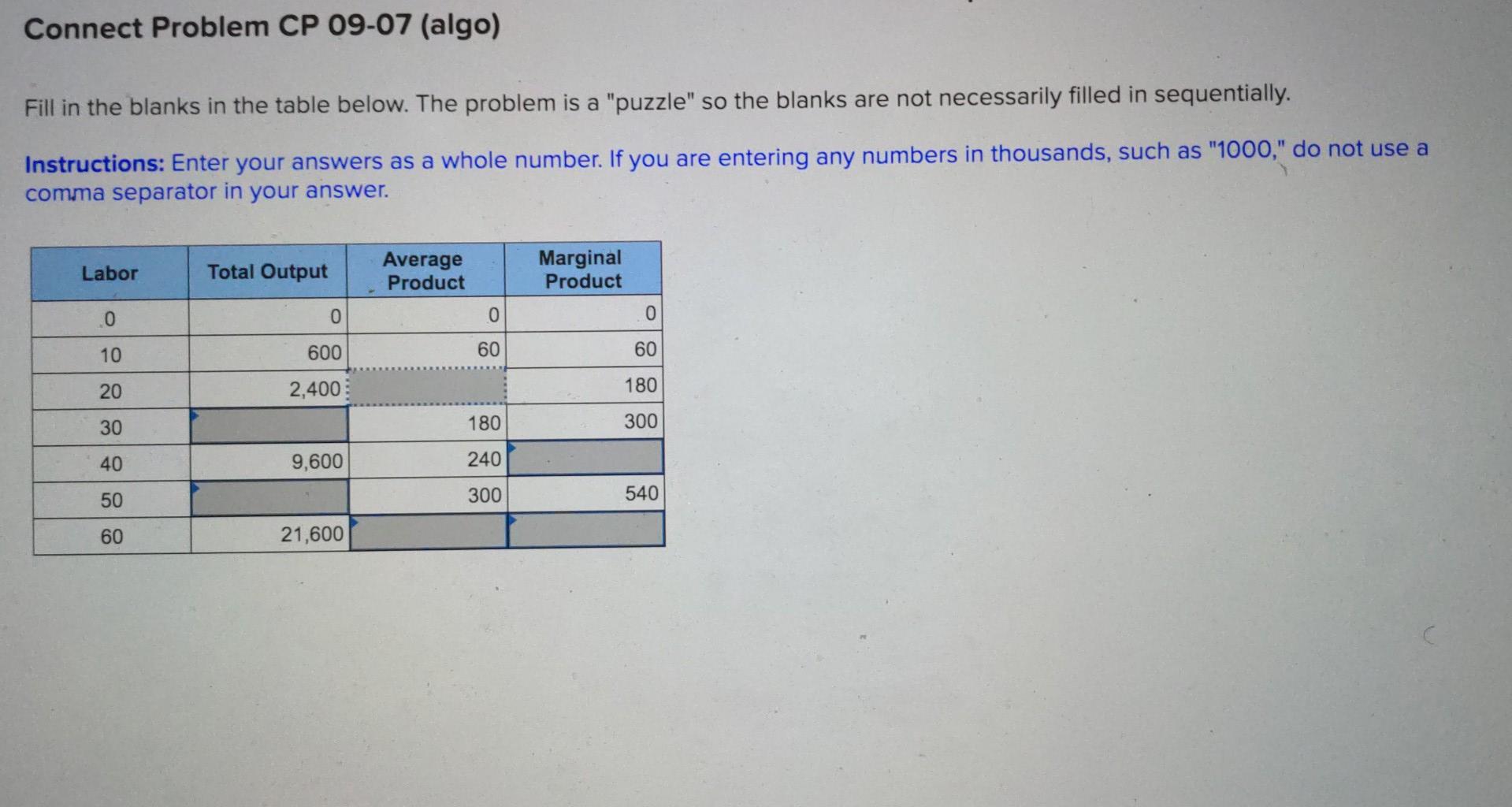 Solved Connect Problem CP 09-07 (algo) Fill in the blanks in | Chegg.com