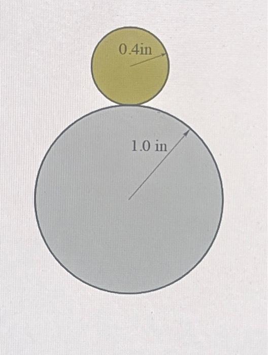 Solved Two ceramic balls are in contact, as shown. The top | Chegg.com