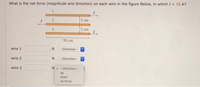 Solved What is the net force (magnitude and direction) on | Chegg.com
