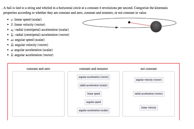 Solved , ﻿A ball is tied to a string and whirled in a | Chegg.com
