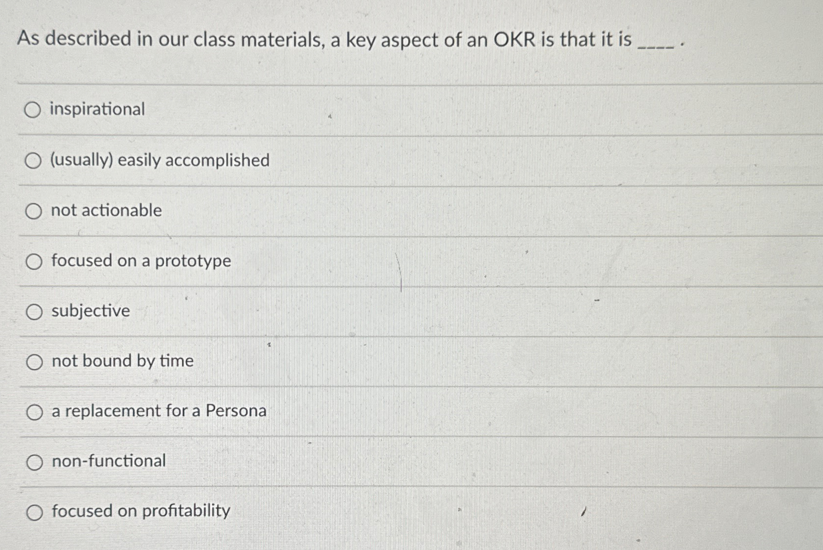 Solved As described in our class materials, a key aspect of | Chegg.com