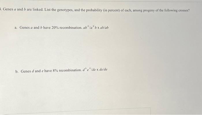 Solved 3. For each of the following problems, two pure lines | Chegg.com