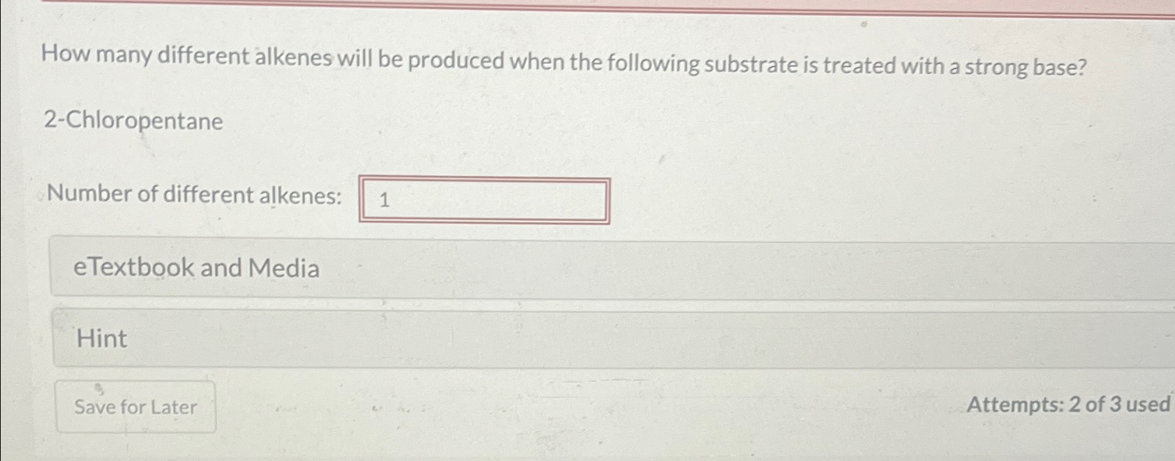 Solved How many different alkenes will be produced when the | Chegg.com