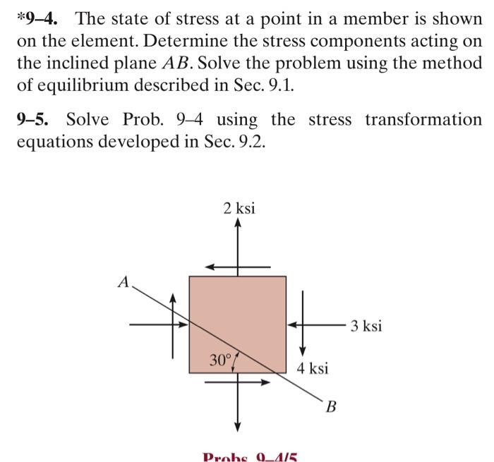 Solved thumbs up if you show norm stress x'=-2.71 & shear | Chegg.com