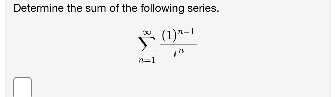 Solved Determine the sum of the following | Chegg.com