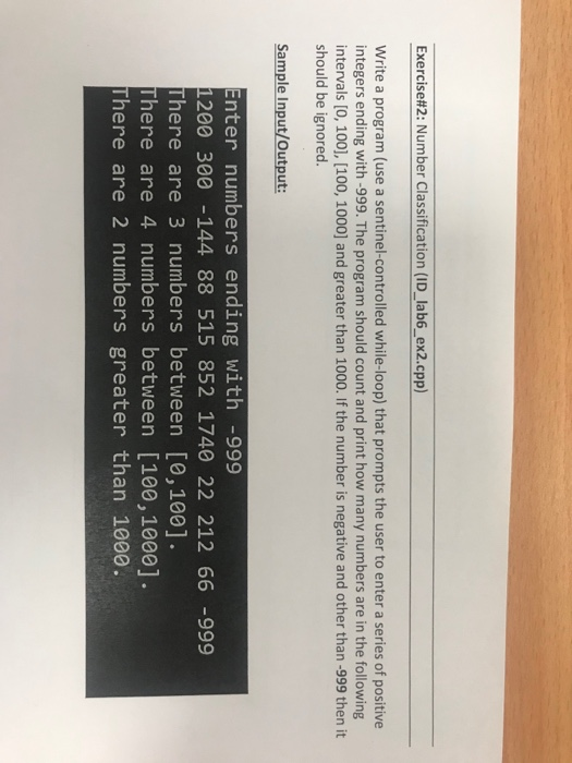 Solved Exercise#2: Number Classification (ID_lab6_ex2.cpp) | Chegg.com