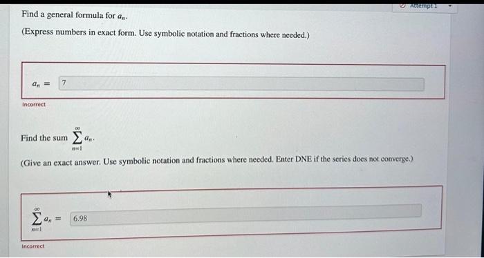 Solved Suppose That ∑n 1∞an Is An Infinite Series With