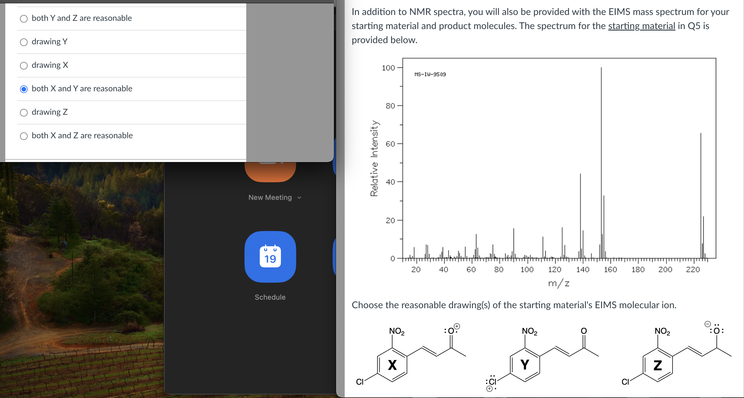 Solved Answer the following mass spec. question. | Chegg.com