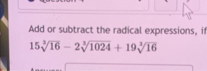 Solved Add or subtract the radical expressions, | Chegg.com