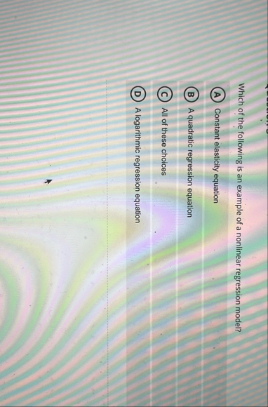 Solved Which of the following is an example of a nonlinear | Chegg.com