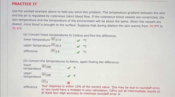Solved GOAL Apply the temperature conversion formulas. | Chegg.com