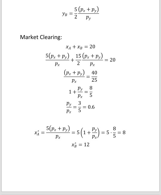 Solved Homework: Solve the Market clearing condition for | Chegg.com