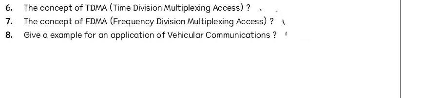 Solved 6. The concept of TDMA (Time Division Multiplexing | Chegg.com