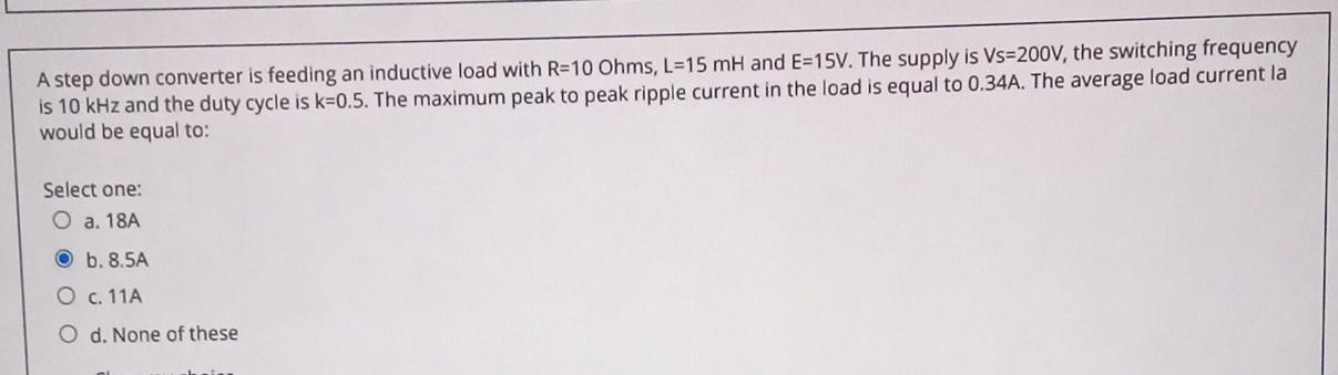Solved A boost regulator has an input voltage Vs=6 V and an | Chegg.com