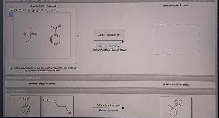 Solved (Intermediate) Reactant (Ontermediate) Product Th: | Chegg.com