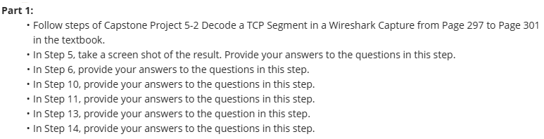 Part 1: - ﻿Follow steps of Capstone Project 5-2 | Chegg.com