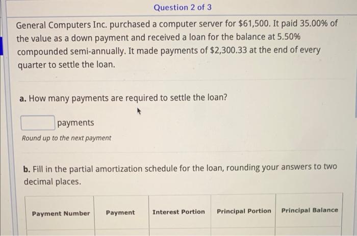 Solved General Computers Inc. purchased a computer server | Chegg.com