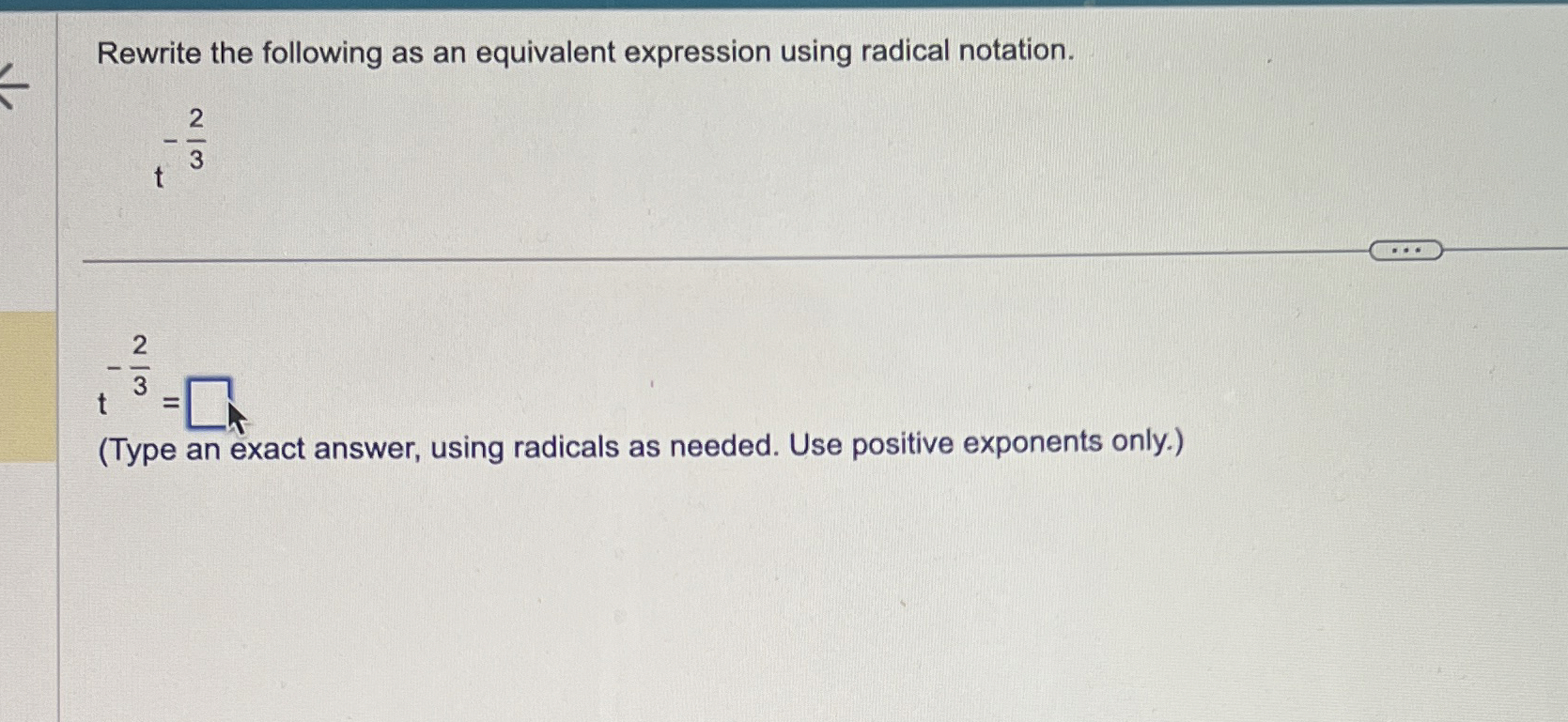 Solved Rewrite the following as an equivalent expression | Chegg.com