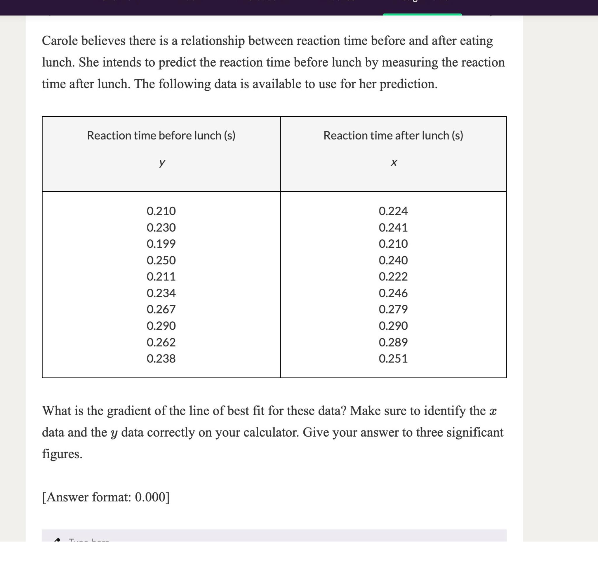 Solved Carole believes there is a relationship between | Chegg.com