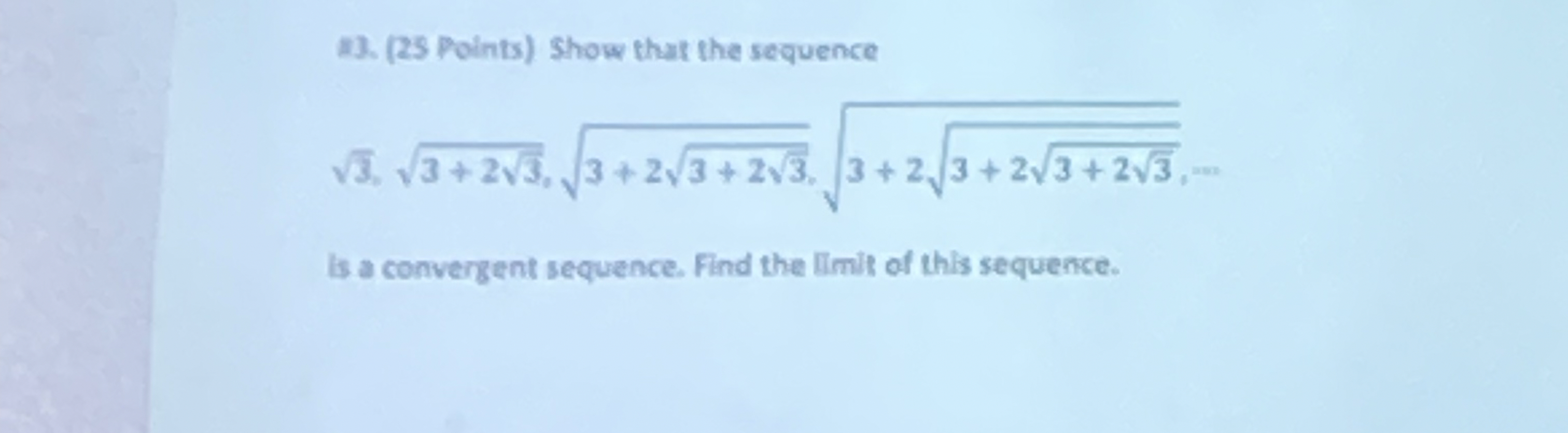 Solved (25 ﻿Points) ﻿Show that the | Chegg.com