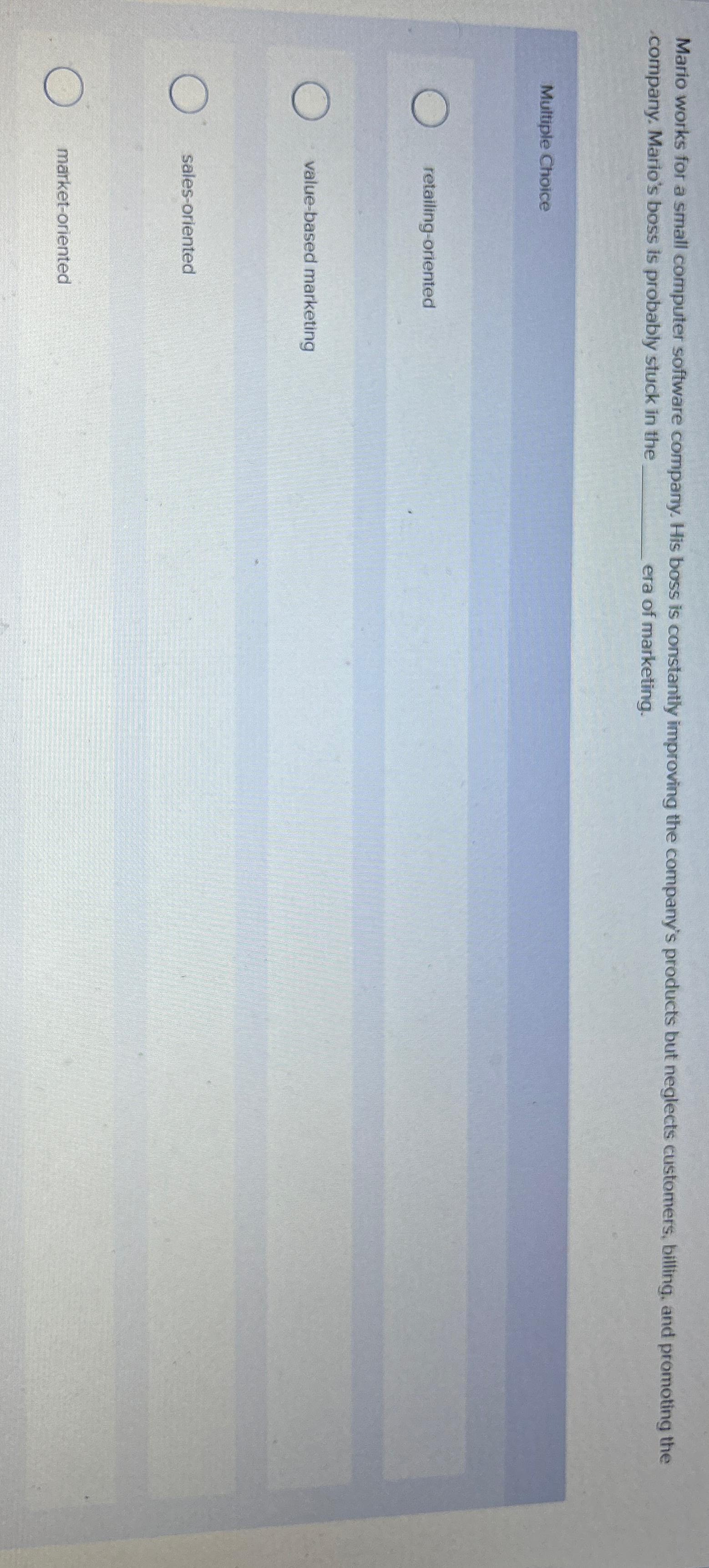 Solved Mario works for a small computer software company. | Chegg.com