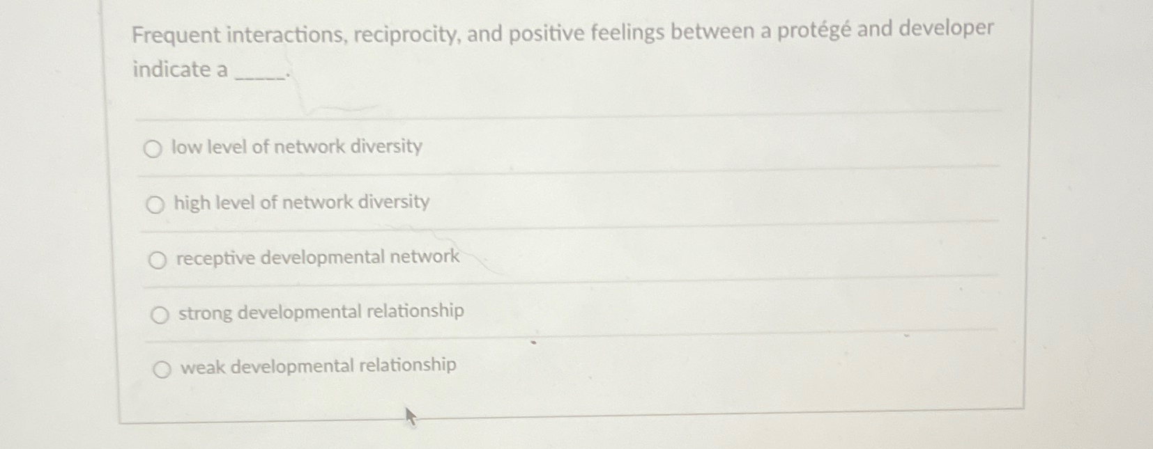 Solved Frequent interactions, reciprocity, and positive | Chegg.com