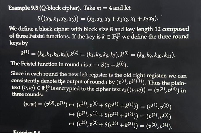 Solved 1. Let S:F24→F24 be the S-box in the Q-block cipher, | Chegg.com