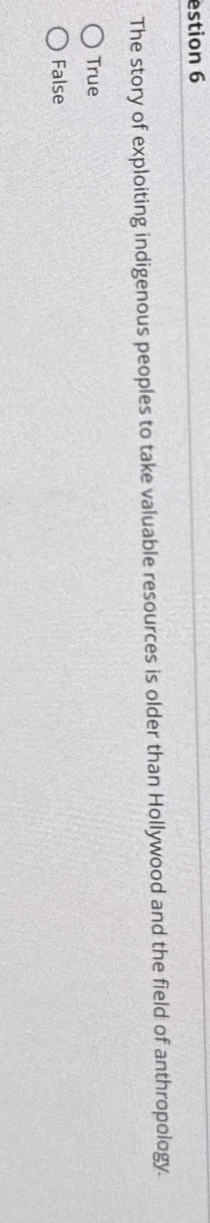 Solved The story of exploiting indigenous peoples to take | Chegg.com