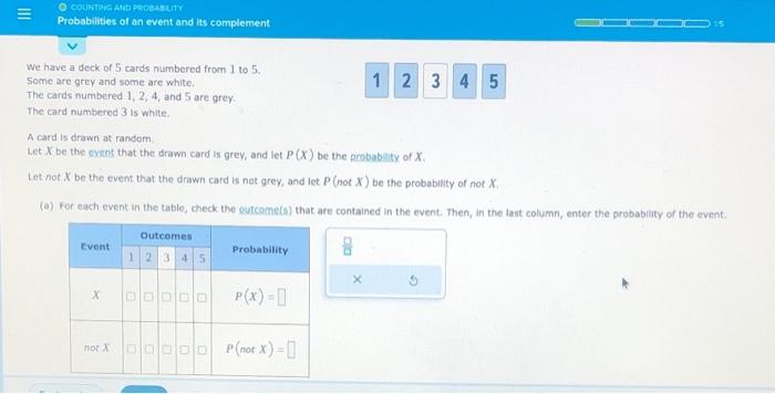 Solved counting and probability probabilities of an event | Chegg.com