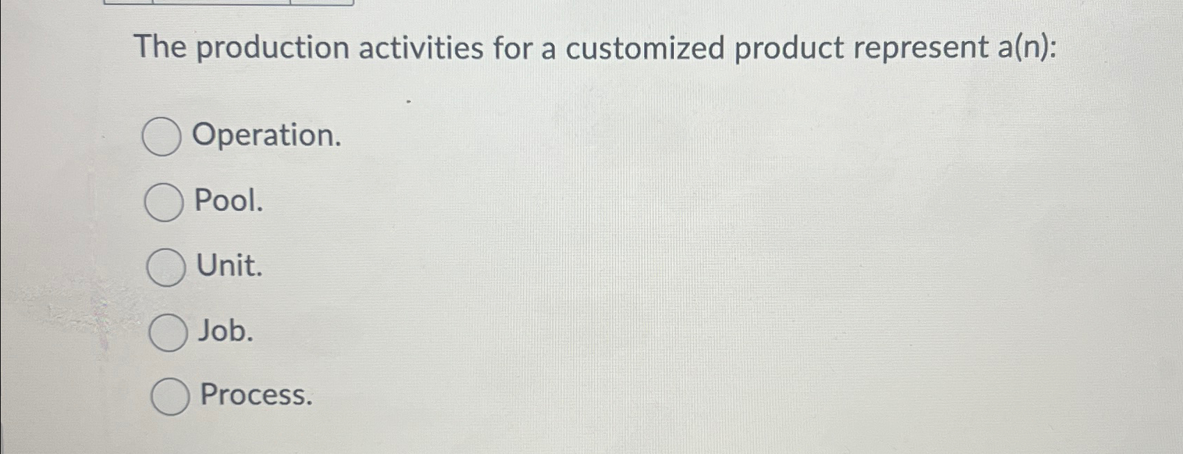 Solved The production activities for a customized product | Chegg.com