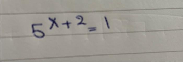 Solved 5x+2=1 | Chegg.com