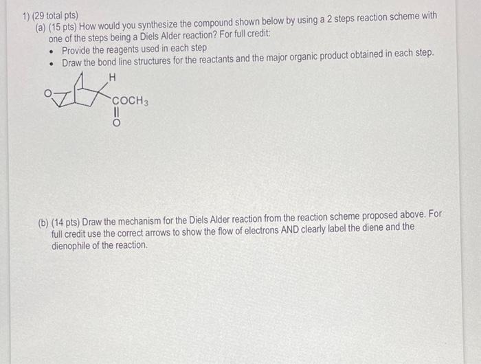 Solved 1) (29 total pts) (a) (15 pts) How would you | Chegg.com