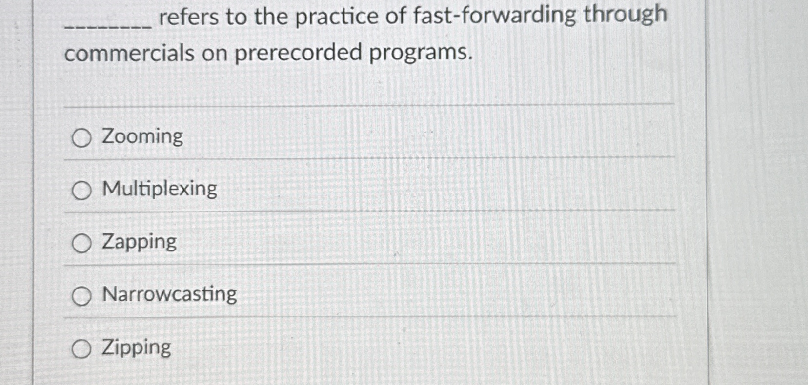Solved refers to the practice of fast-forwarding through | Chegg.com Solved refers to the practice of fast-forwarding through | Chegg.com