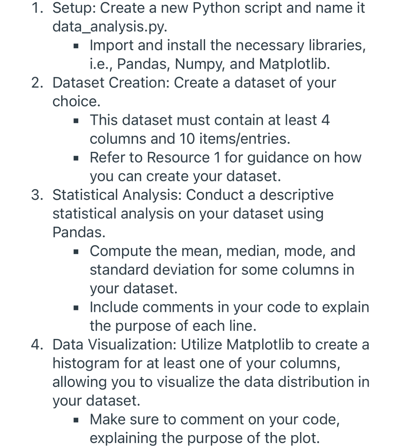 Solved Setup: Create a new Python script and name it | Chegg.com