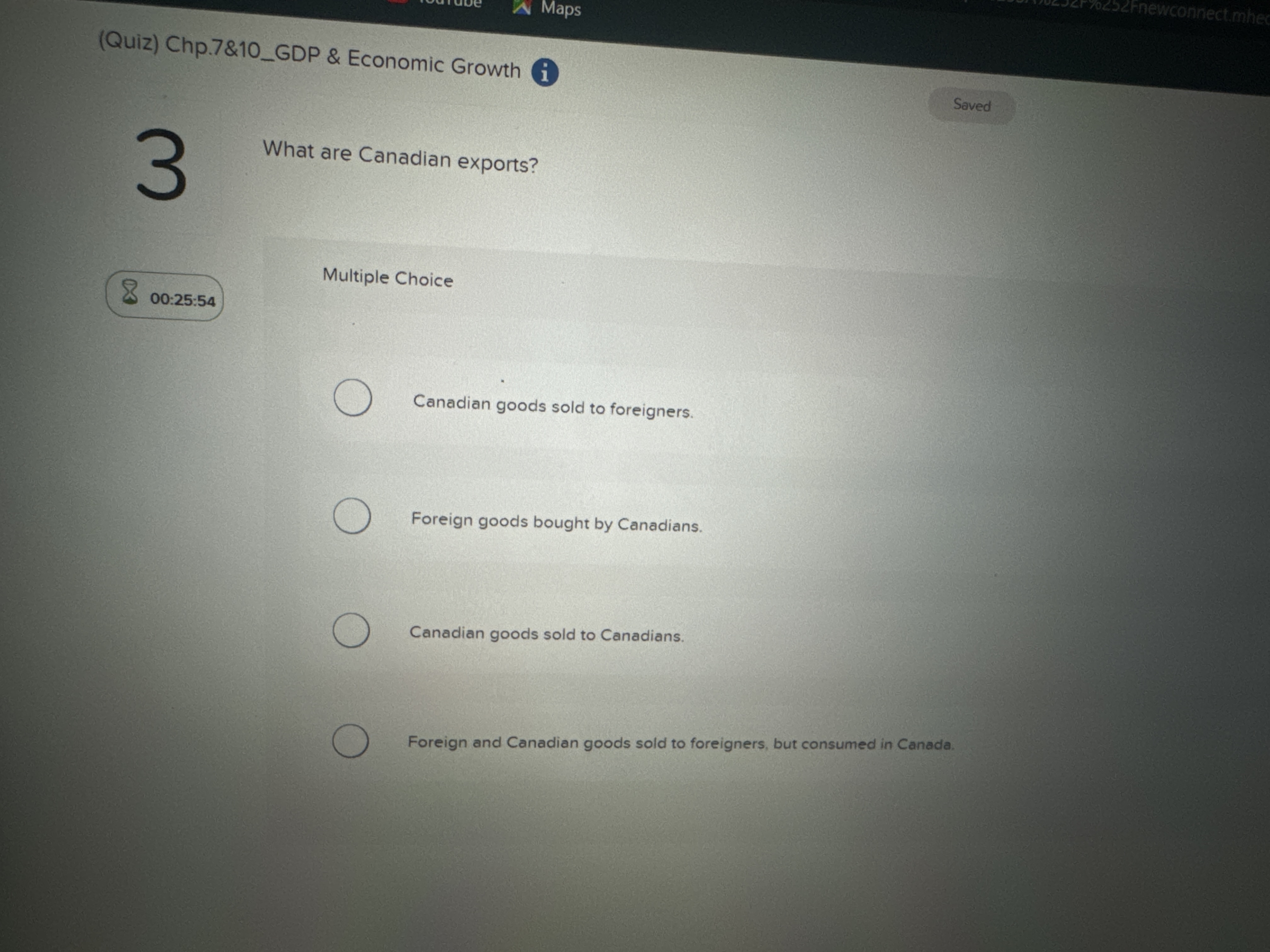 Solved What are Canadian exports?Multiple ChoiceCanadian | Chegg.com
