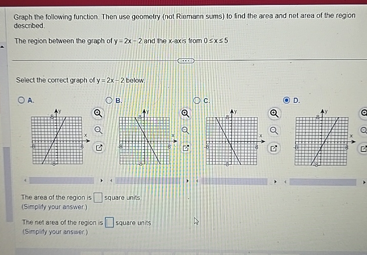Solved Graph the following function. Then use geometry (not | Chegg.com