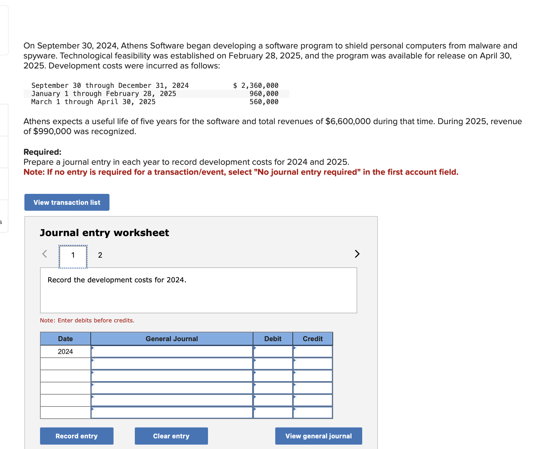 Solved On September 30, 2024, ﻿Athens Software began | Chegg.com