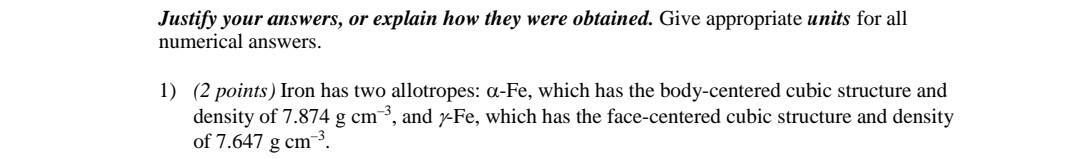Solved Justify your answers, or explain how they were | Chegg.com
