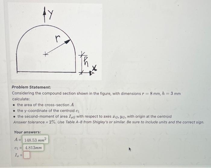Solved Problem Statement: Considering the compound section | Chegg.com