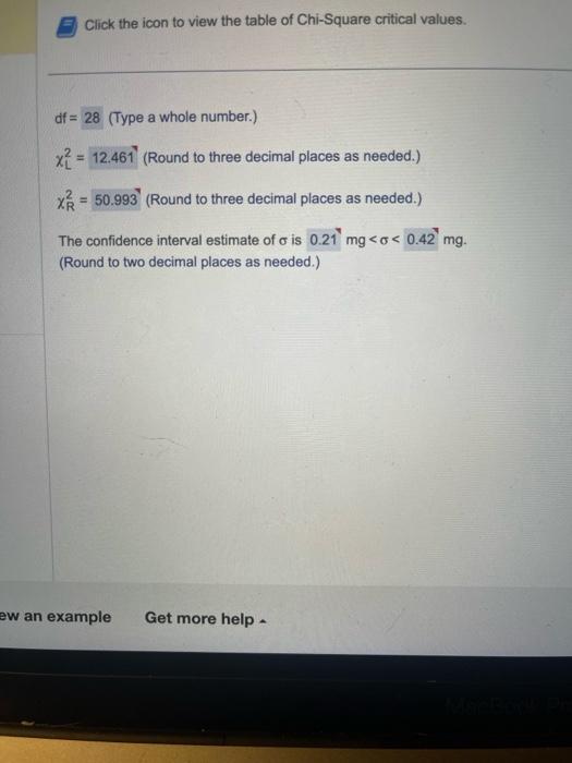 Solved Cick the kion to vew the table of ChLSquare critioal | Chegg.com
